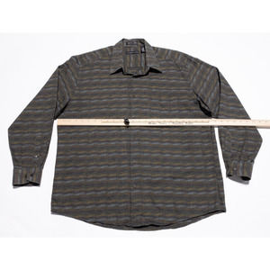 Jhane Barnes | Shirts | Jhane Barnes Shirt Mens Xl Vintage 9s Wavy Psychedelic Long Sleeve Brown ...